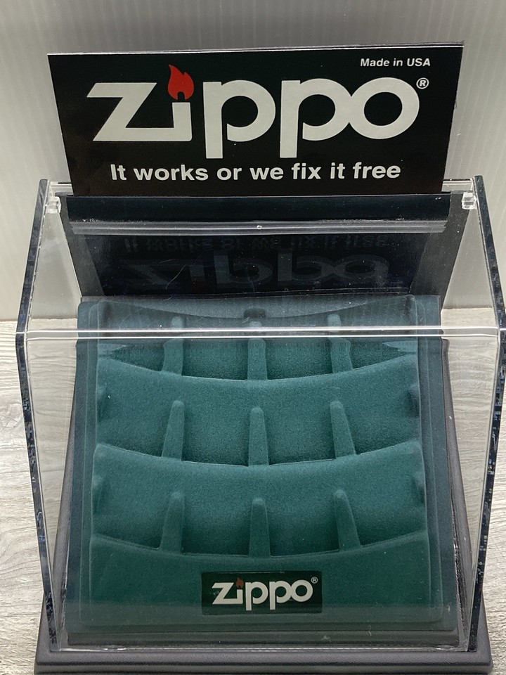 Vintage Zippo Lighter Store Display Case - w/Lock & Keys! BRAND NEW IN ...
