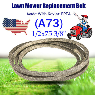 Replace V-Belt (1/2"x75.3/8") For Lawn Mower (A73) Toro Exmark 109-3388 ...