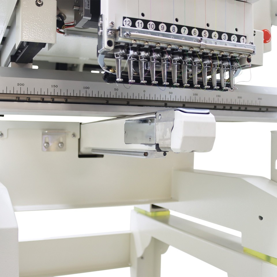 12 Needle Single Head Auto Embroidery Machine Computerized Sewing 110 ...