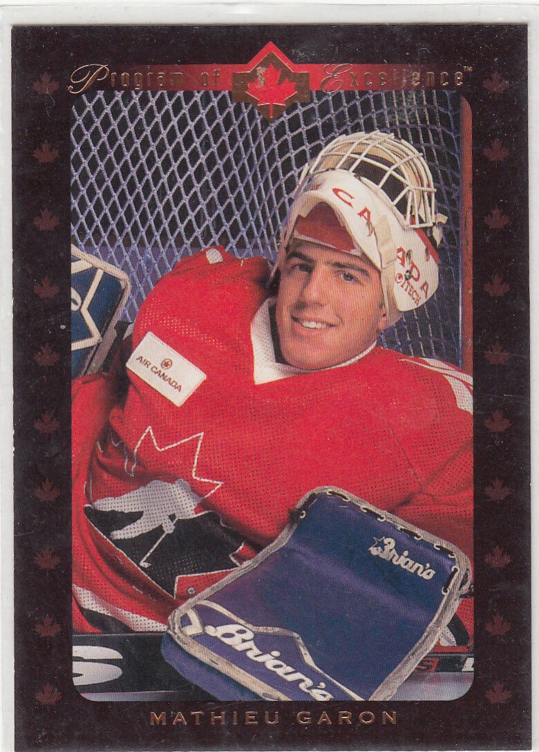 1995-96 Upper Deck #525 Mathieu GARON RC - Program of Excellence | eBay