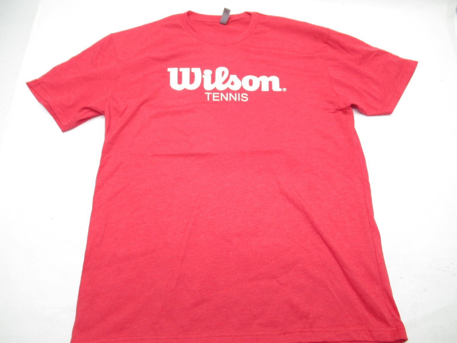 WILSON "WILSON TENNIS" T-SHIRT SOFT POLY / COTTON BLEND (RED / WHITE ...