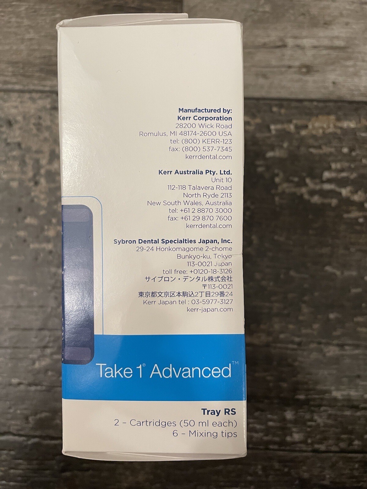 *1-Kit* Kerr Take 1 Advanced Tray Regular Set Impression Material 33963 ...