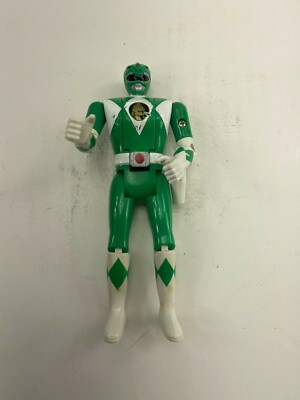 Bandai 1993 Mighty Morphin Power Rangers Green Flip Head Action Figure ...
