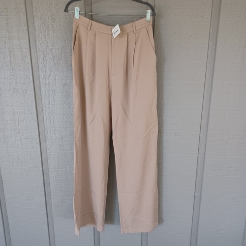 Reformation Women Mason Pants Size 8 Preppy High Waist Wide Leg Tencel ...