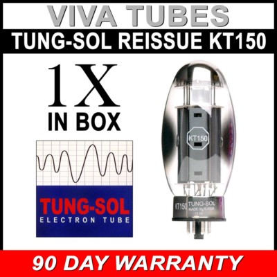 Brand New Tung-Sol Reissue KT150 KT-150 Factory Tested Burned In Vacuum ...