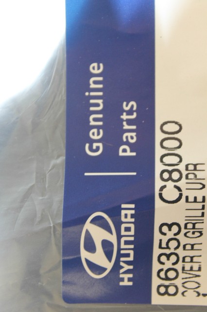 Hyundai I20 Bumper Bonnet Grill Upper 2015-2020 Genuine 86353C8000 for ...
