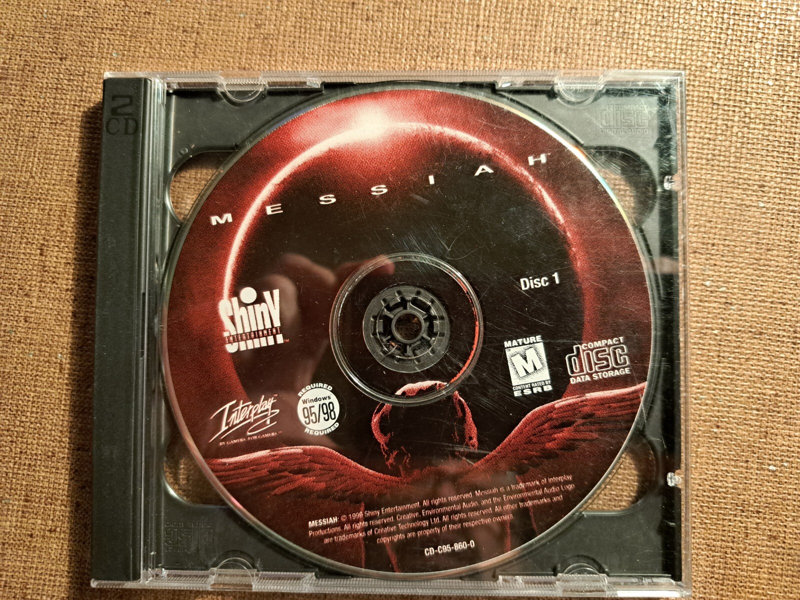 MESSIAH PC Vintage Mature Video Game, Interplay, 2 Disk Set 40421001569 ...