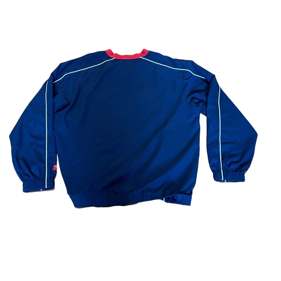 New England Patriots Jacket Mens Large V-Neck Pullover NFL Team Apparel ...