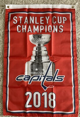 Washington Capitals NHL 2018 Stanley Cup Champions Banner/Flag 2’ x 3 ...