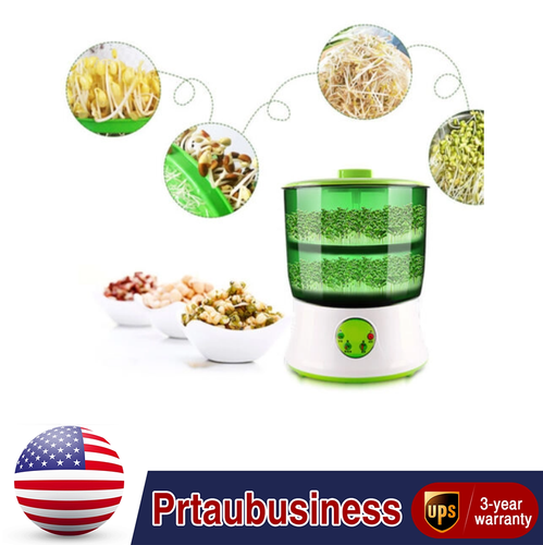 2 Layer Multifunctional Bean Sprout Maker Automatic Seed Sprouter ...