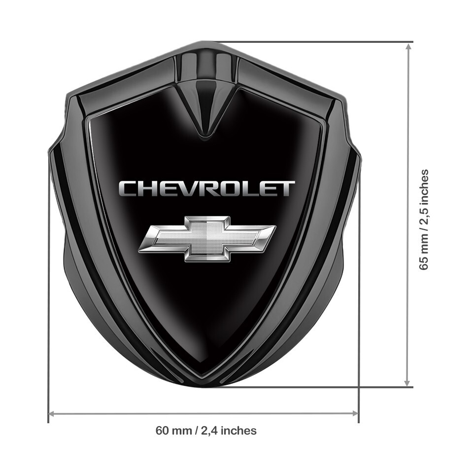 Chevrolet Solid Metal Shield Emblem 60/65mm silicone Badge, Auto ...