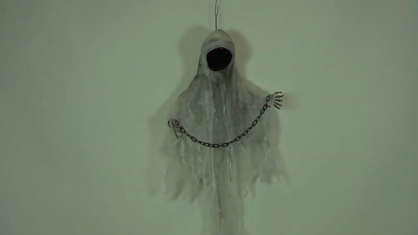 Faceless Chain Ghost Halloween Prop Animated Haunted House Specter ...