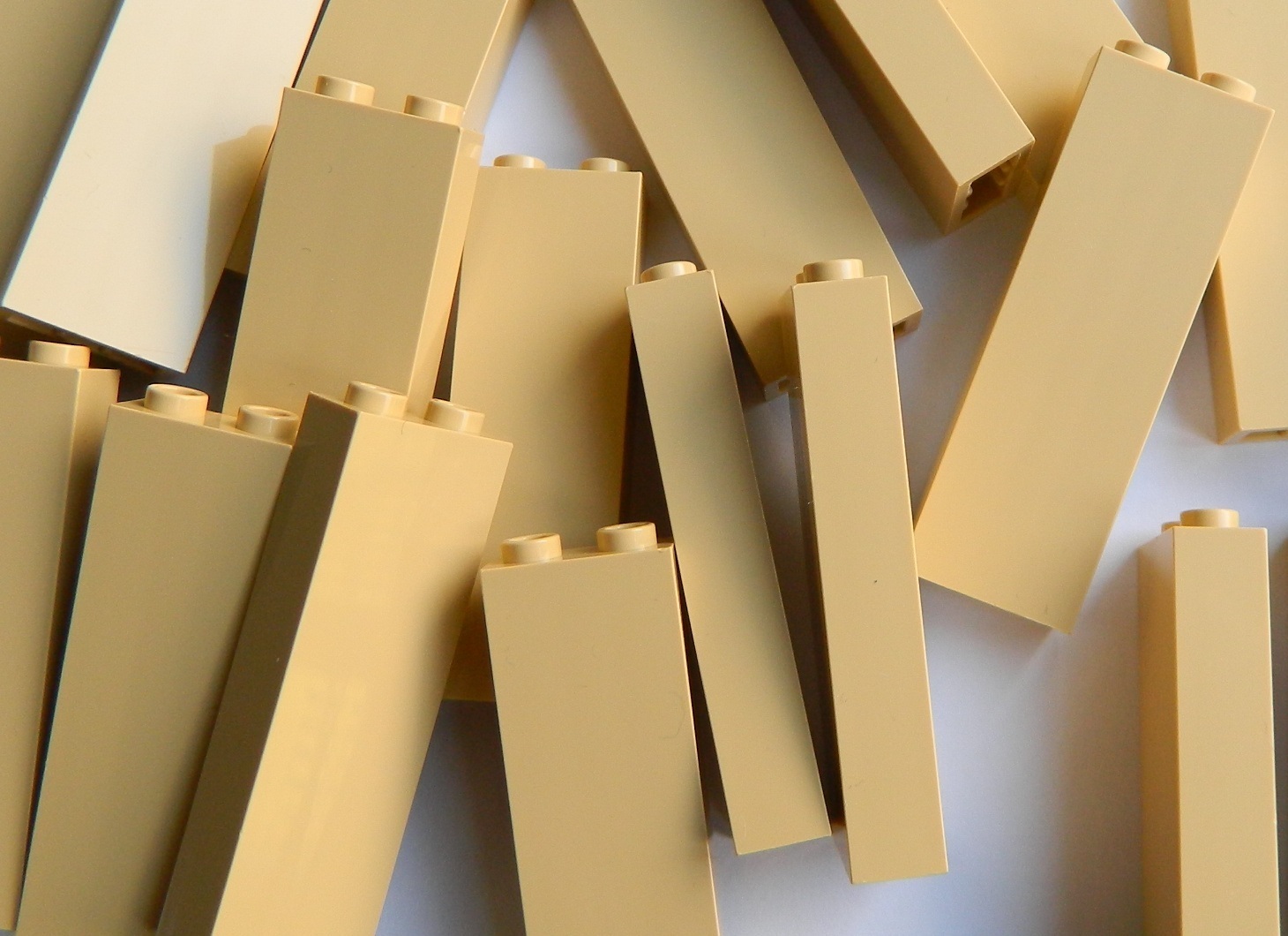 LEGO bricks 1x2x5 (pack of 10) panels # TAN pillar column walls castle ...