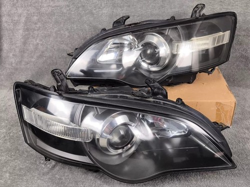 JDM SUBARU LEGACY LIBERTY BPE BP5 BL5 STI HID BLACK HEAD LIGHT ...