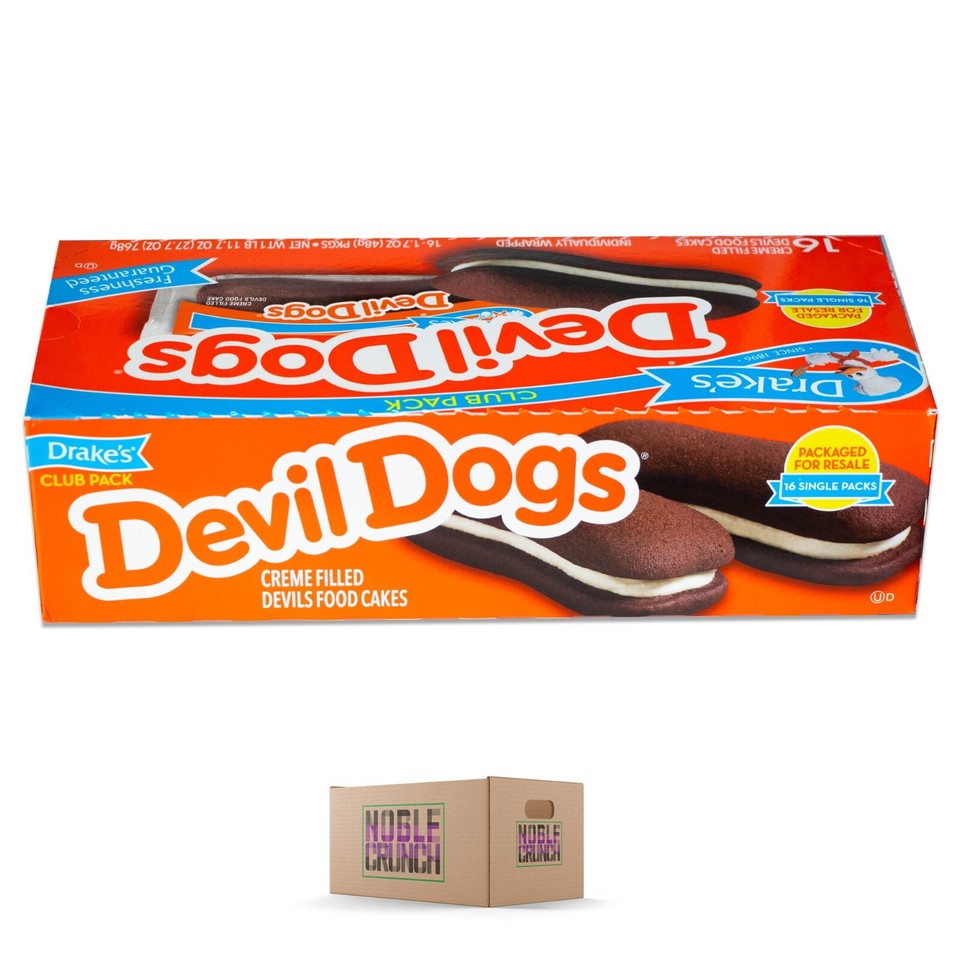 Devil Dogs (2 packs, 16CT) - Club Pack - Sweet & Salty Kettle Corn - 4 ...