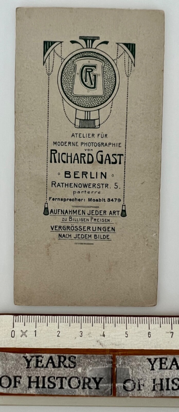 CDV Foto photo Soldat Portrait 1905-18 Atelier Richard Gast Berlin ...