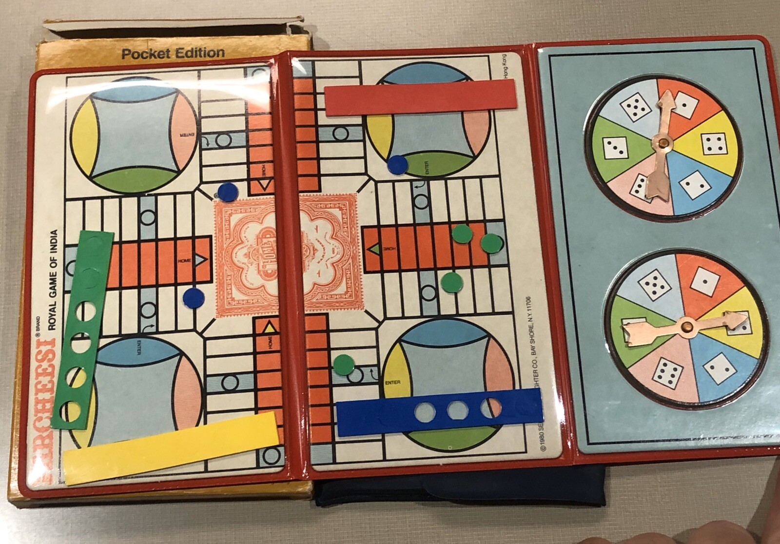 Vintage 1980 Parcheesi Pocket Travel Ed.Selchow and Righter #3 Used ...