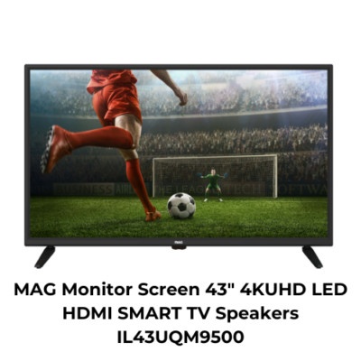 MAG Monitor Screen 43" 4KUHD LED HDMI SMART TV Speakers IL43UQM9500 | eBay