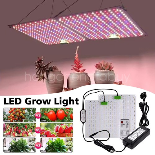 60w 306 LED Grow Light Panel Full Spectrum Timed Dimmable For Plants ...