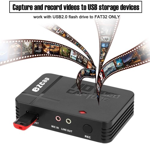 HDMI AV Video Capture Card 1080P Record Save to USB Disk for WiiU,PS4 ...