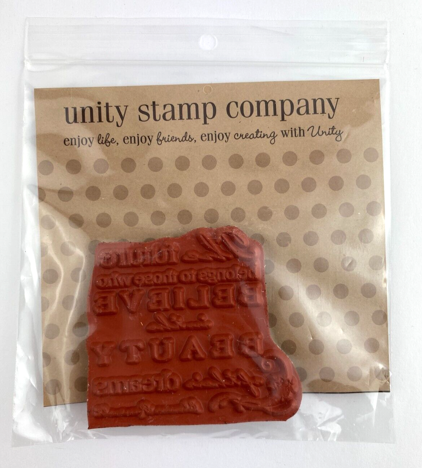 Unity Stamp Co. - BEAUTY OF DREAMS - Stamp - Red Rubber | eBay
