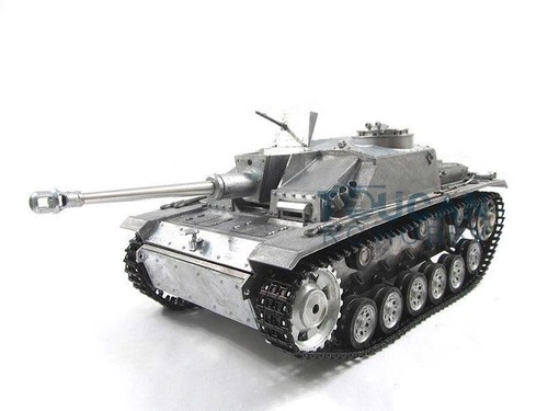 Almost 100% Metal Mato 1/16 Stug III RC KIT Tank Infrared Barrel Recoil ...