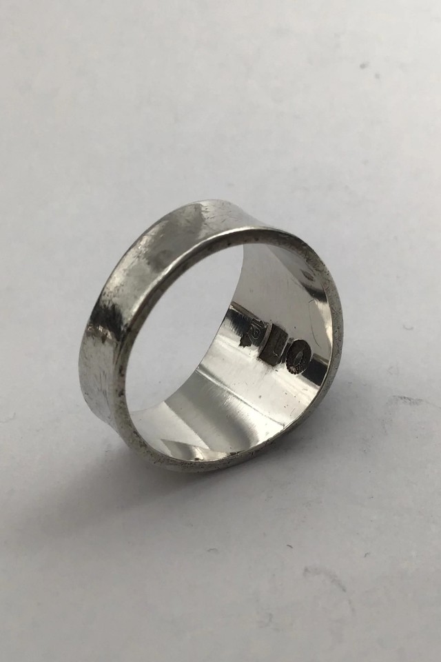 Georg Jensen Sterling Silver Ring No. 124 Hematite | eBay Australia