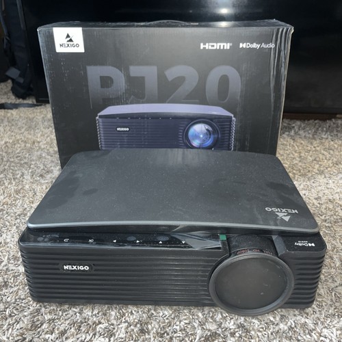 NexiGo PJ20 Outdoor Projector, Movie Projector with WiFi and Bluetooth ...