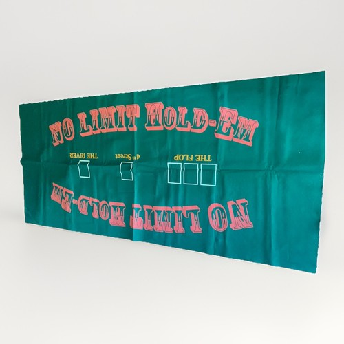 No Limit Hold Em Extra Large 38x84 Green Felt Poker Game Table Top ...
