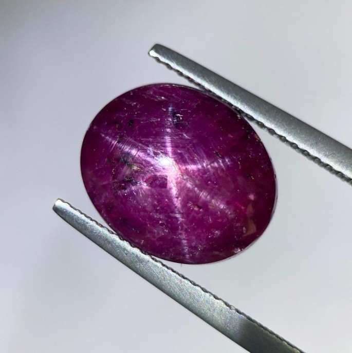 Natural Star Ruby Cabochon 9X11MM Handmade Gemstone At WholeSale Price ...