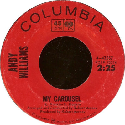 Andy Williams - My Carousel (7", Single) | eBay