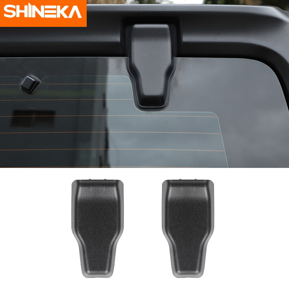 2pcs Black Rear Window Glass Hinge Cover Replacement For Jeep Wrangler ...