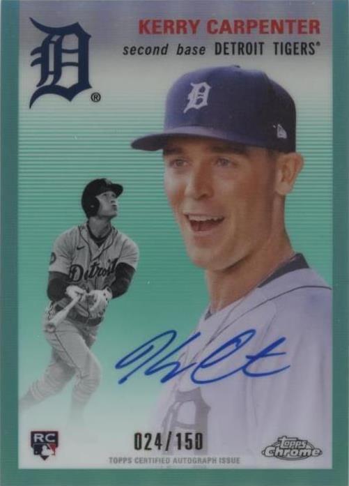 2023 Topps Chrome Platinum Anniversary - Autographs Kerry Carpenter # ...