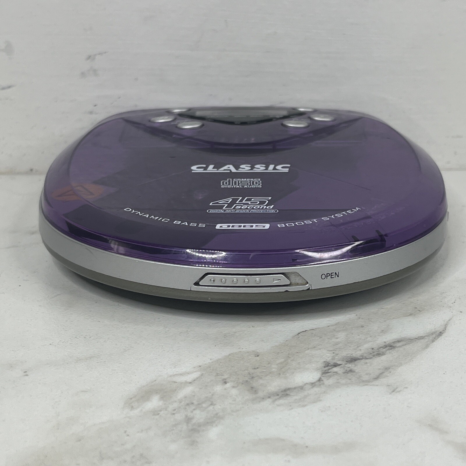 Classic Portable Compact Disc Player Model CL214 Purple See Through Y2K ...