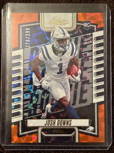 2023 Panini Absolute ORANGE #128 Josh Downs #/299 Rookie RC MINT Pack ...