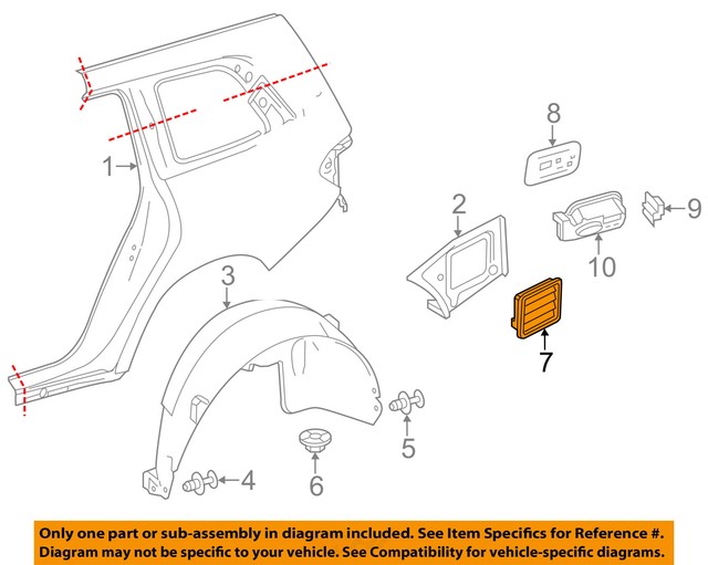 MERCEDES OEM 12-15 ML350 Quarter Panel-Pressure Vent 1668301042 | eBay