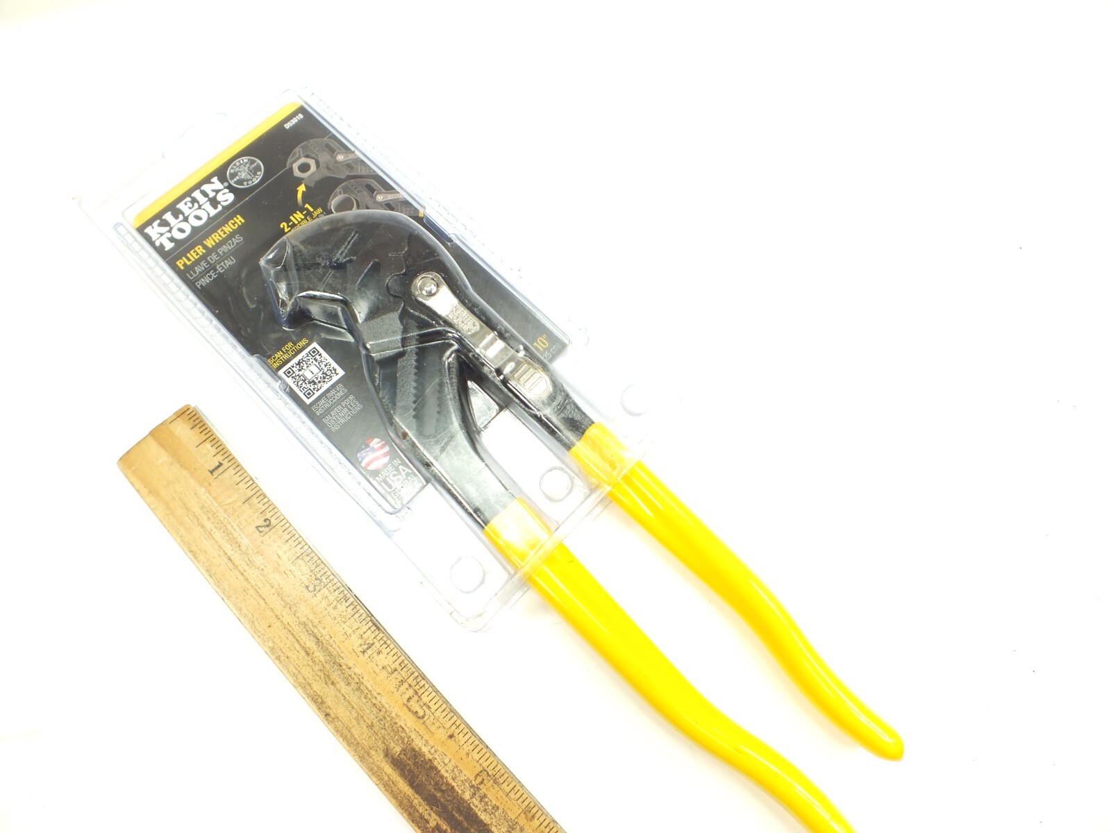 NEW KLEIN TOOLS 10" PLIER WRENCH 2-IN-1 REVERSIBLE JAW - MADE IN USA ...