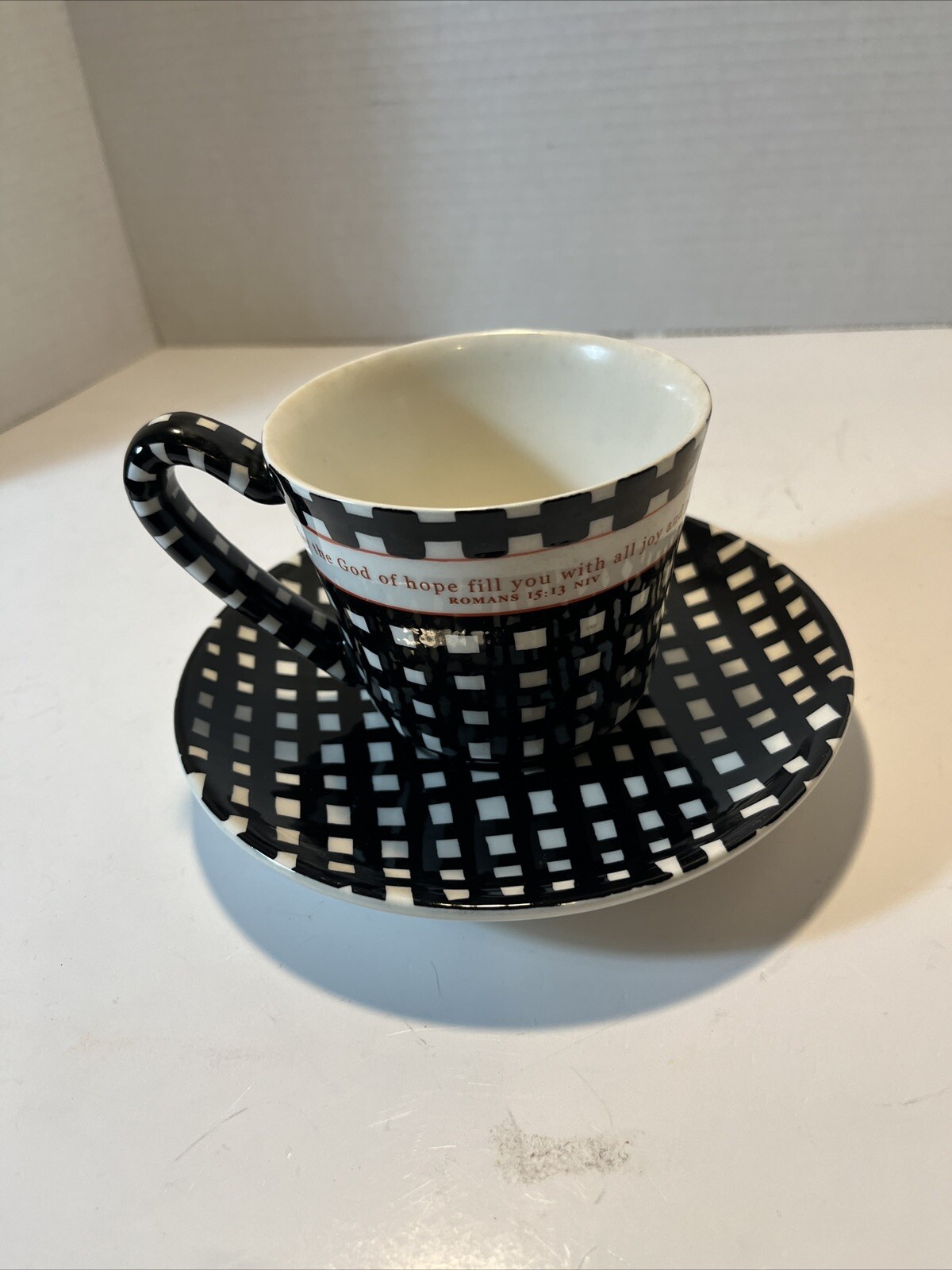 Dayspring Gifts Porcelain Tea Coffee Cup & Saucer Romans 15:13 | eBay