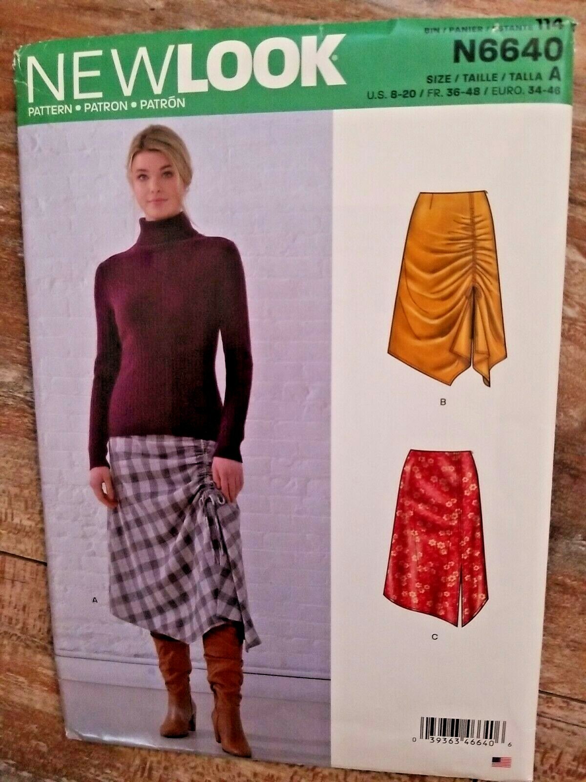 New Look Sewing Pattern 6640 Misses Skirts 2 Styles Sizes 8-20 Uncut | eBay