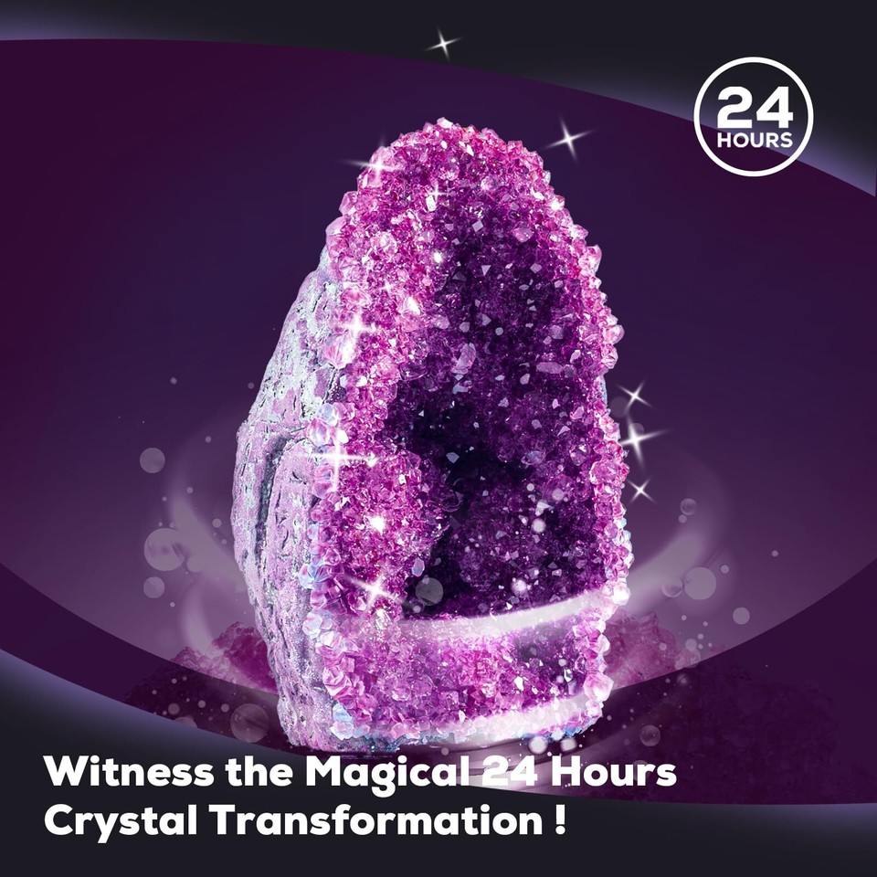 Geodes Growing Science Kit for Kids Age 6-8-12 Geodes with Crystals ...