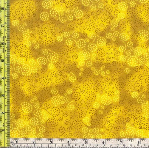 Golden Yellow Swirling Dots 100% Cotton Fabric 1/4 yard | eBay