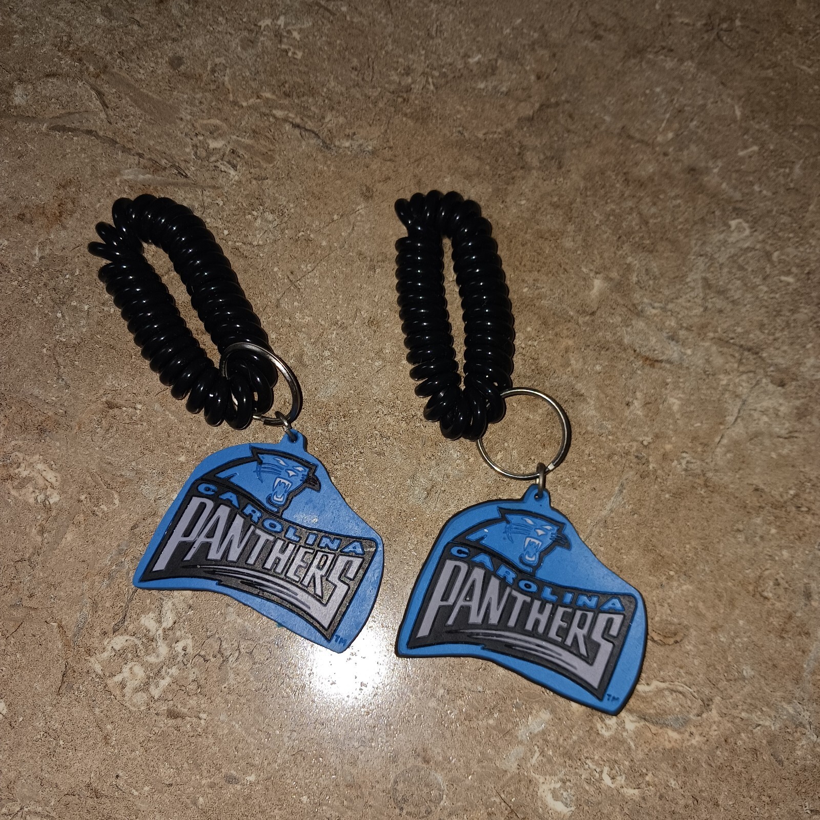 Vintage CAROLINA PANTHERS NFL KEYCHAIN LOGO Rubber SUPER BOWL KEY CHAIN ...