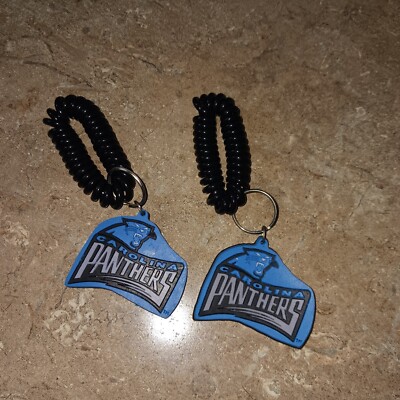 Vintage CAROLINA PANTHERS NFL KEYCHAIN LOGO Rubber SUPER BOWL KEY CHAIN ...