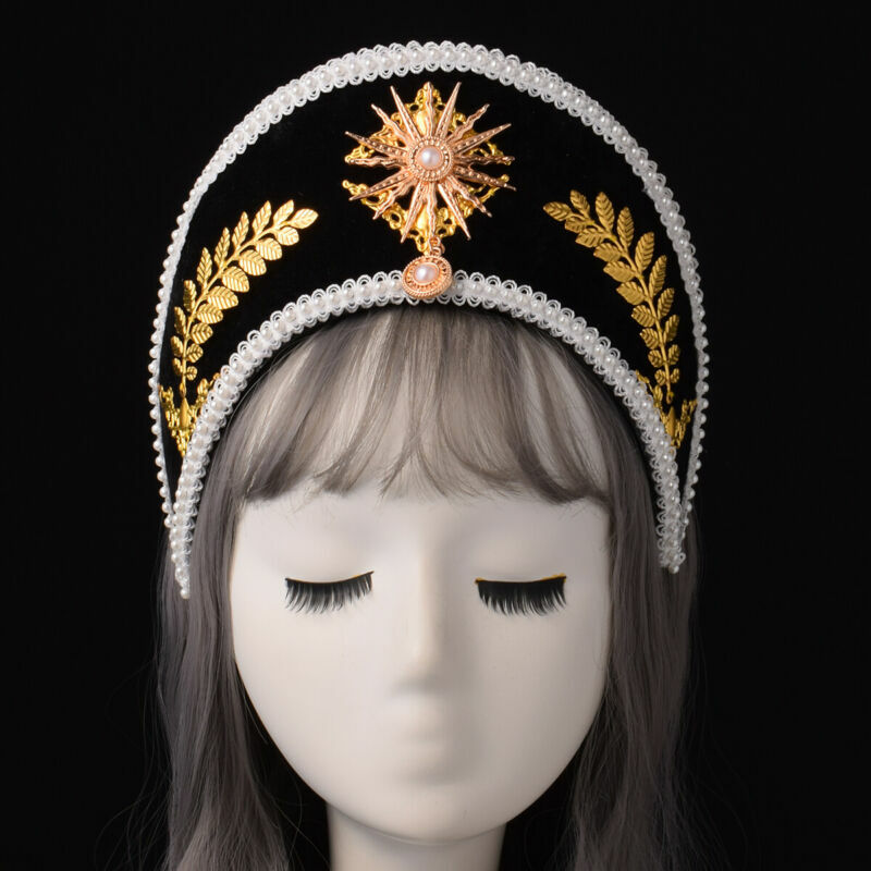 Women Tudor Renaissance Headpiece Medieval Royal French Hood Coronet ...
