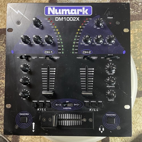 Numark DM1002X DJ Scratch Mixer Stereo 4 Phono Preamp 2 Line UNTESTED ...