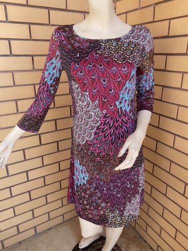 Touch Express Stretch 3/4 Sleeve Dress Size S | eBay