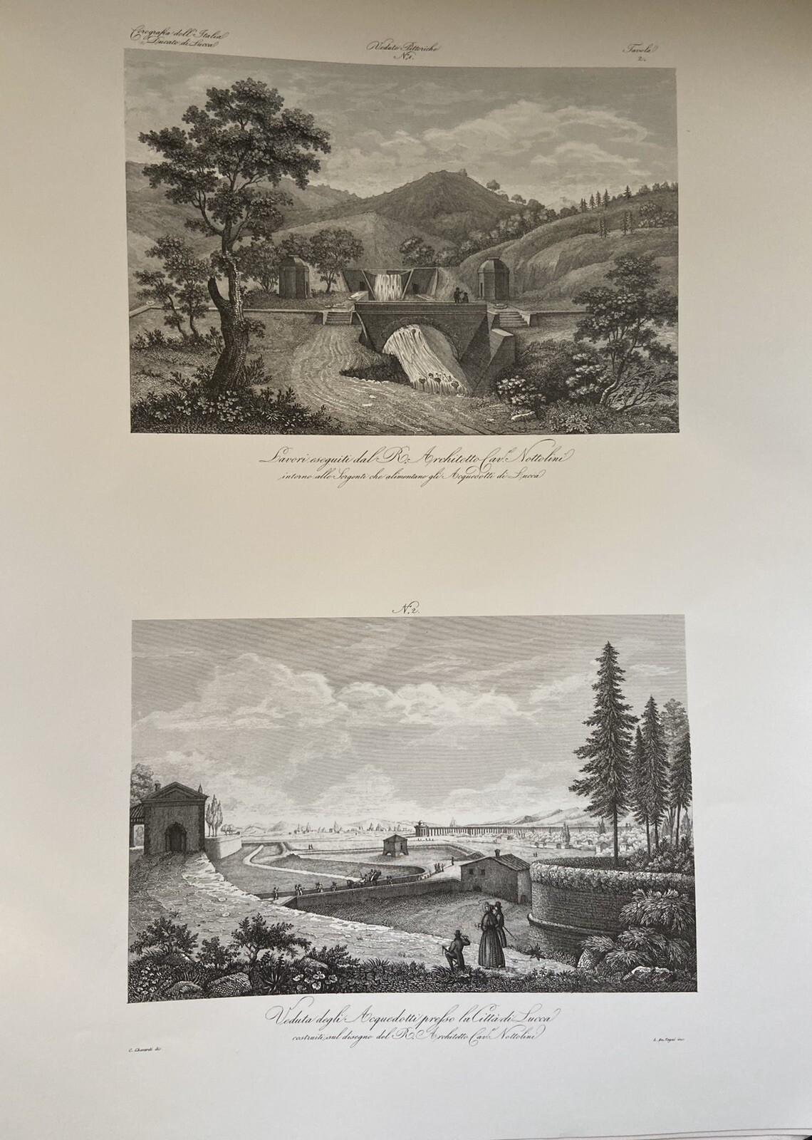 ITALY Monuments - 1832 Antique Print Engraving Official Reproduction ...