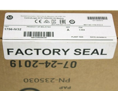New Factory Sealed AB 1756-IV32 SER A ControlLogix 32Pt 12/24VDC D/I ...