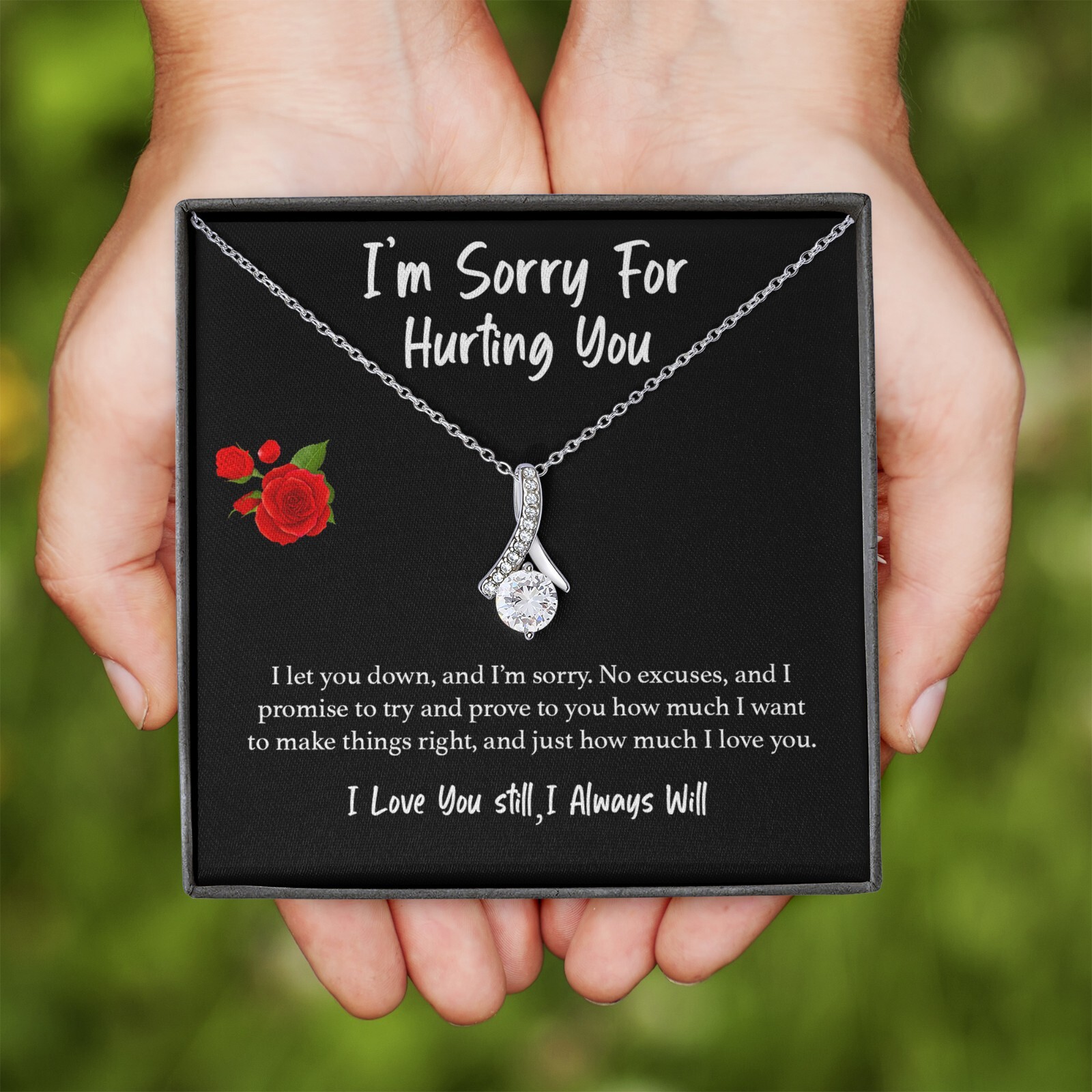 I'm Sorry Necklace Gifts, Apology Gifts For Her, Forgiveness Gift, Wife ...