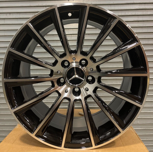 SET OF FOUR 22" TURBINE AMG STYLE WHEELS RIMS FIT MERCEDES BENZ S550 ...